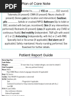 Bedside Shift Report Checklist | PDF | Diseases And Disorders | Health Care