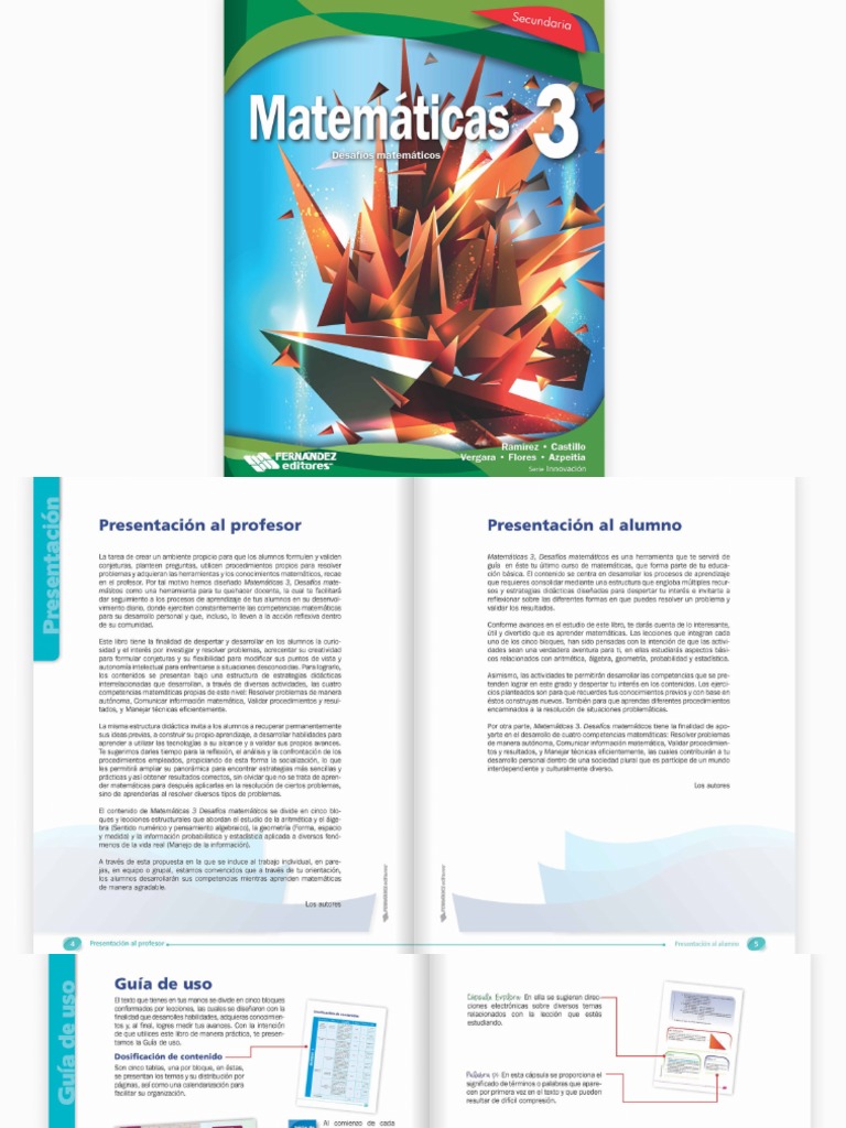 Libro Matematicas 3 Fernandez Innovacion | PDF