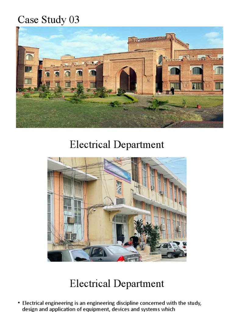 Case Study Electrical Department | PDF | Laboratories | Electrical ...