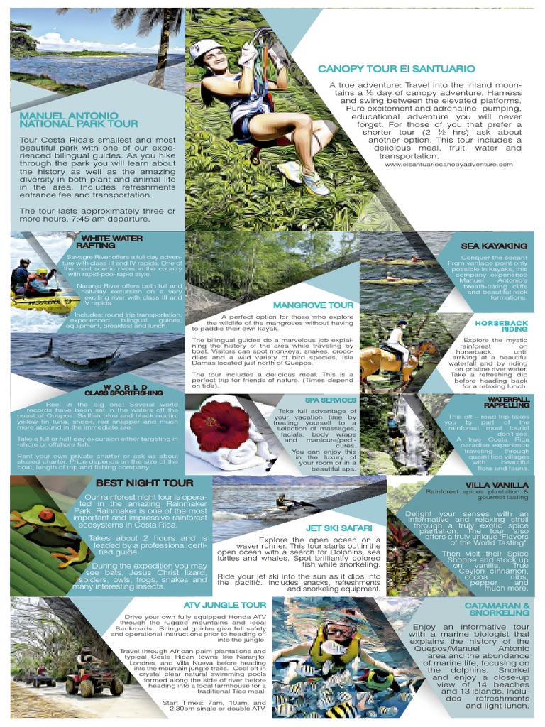 Tours-Brochure Costa RIca | PDF | Nature