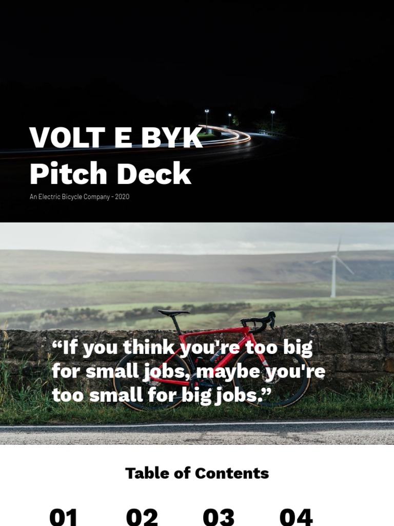 VOLT E BYK Pitch Deck | PDF | Transport | Business