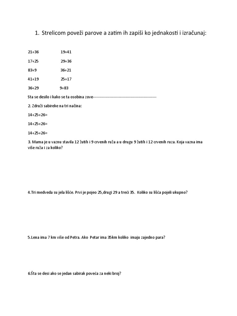 Matematika 3. Razred | PDF
