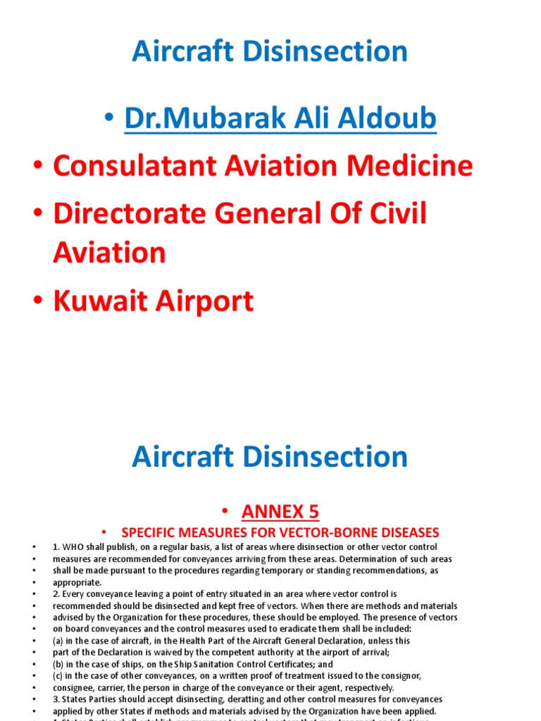 Aircraft Disinsection Methods | PDF | Insecticide | Disinfectant