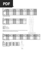 Bershka Comprehensive Size Guide | PDF | Human Appearance | Dress Codes
