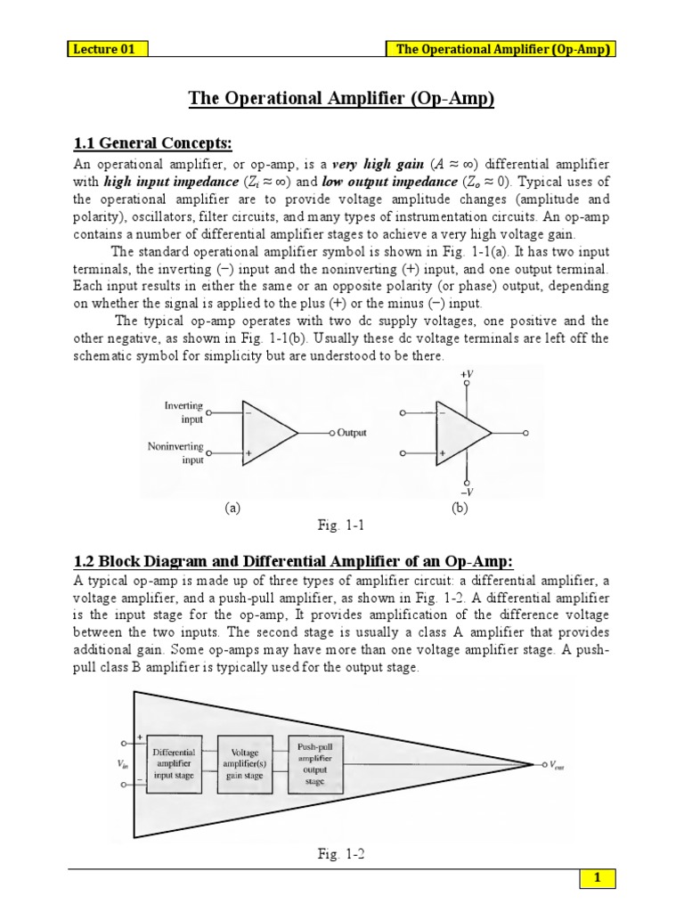 Electronics II Notes | PDF | Operational Amplifier | Amplifier