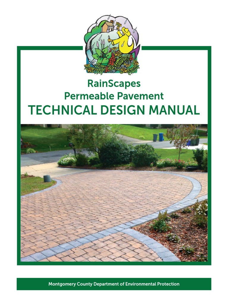 Technical Design Manual: Rainscapes Permeable Pavement | PDF | Surface ...