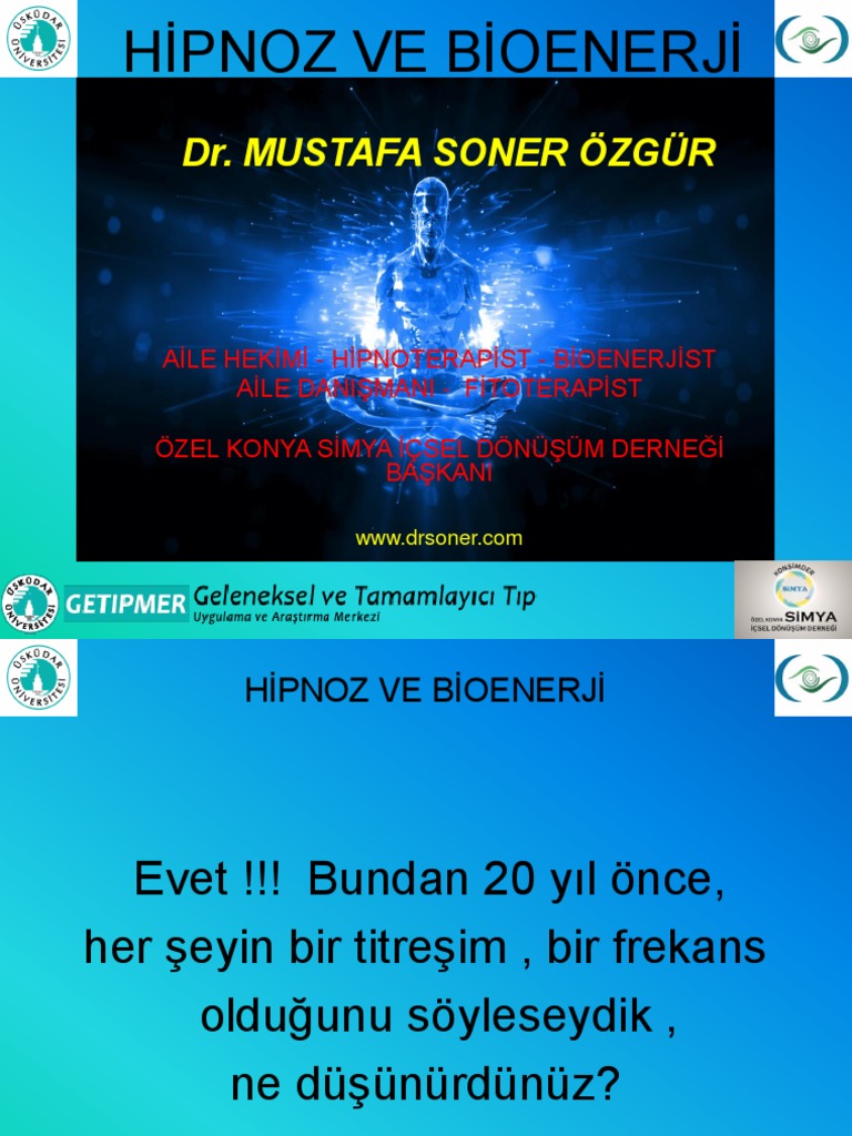 Mustafa Soner Özgür - Hipnoz Ve Bioenerji | PDF