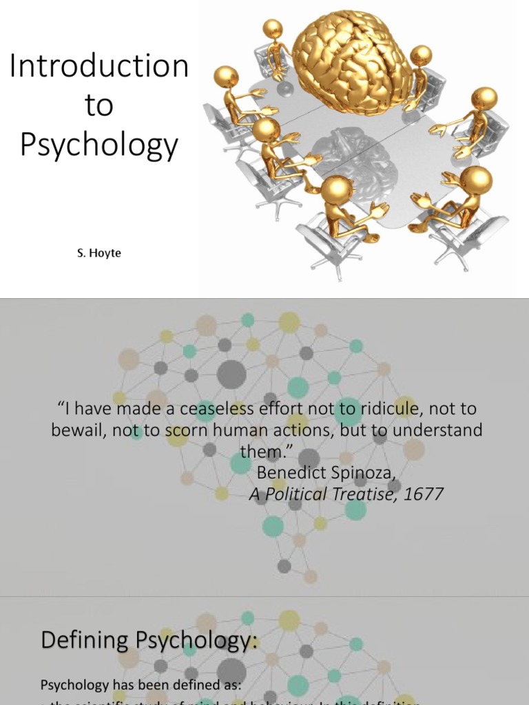 Lesson 1 - Introduction To Psychology | PDF | Psychology | Metaphysics