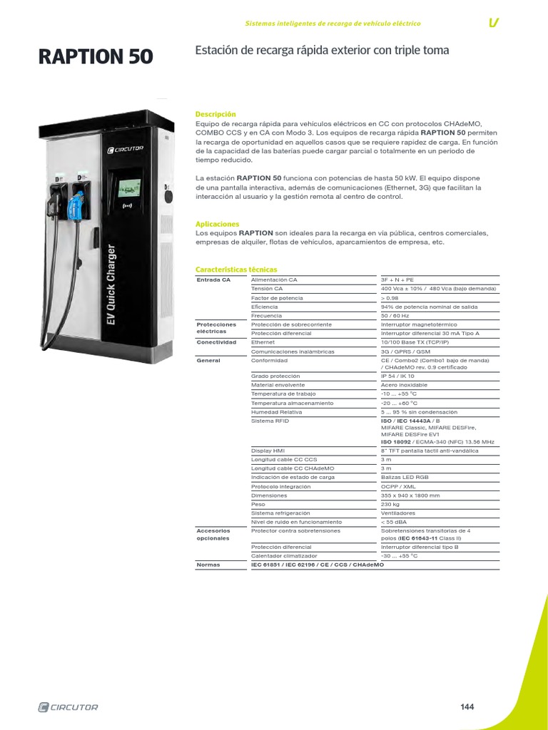 Raption 50 | PDF | Electricidad | Energia electrica