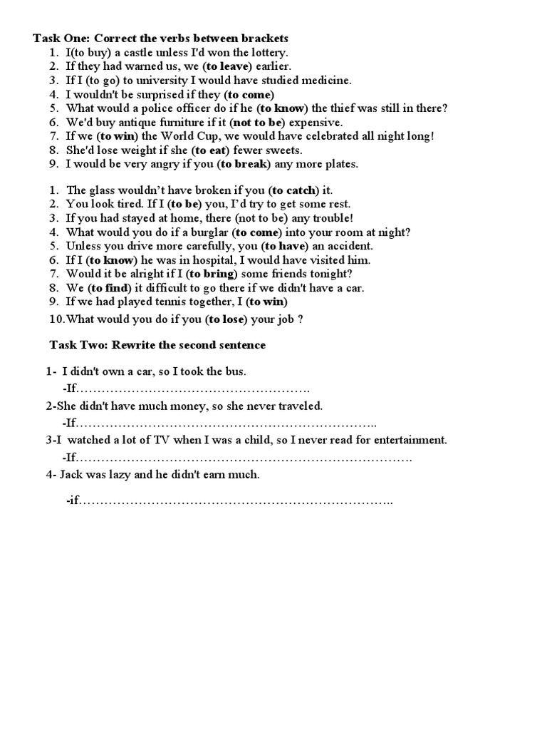 Omplete The Following Sentences | PDF