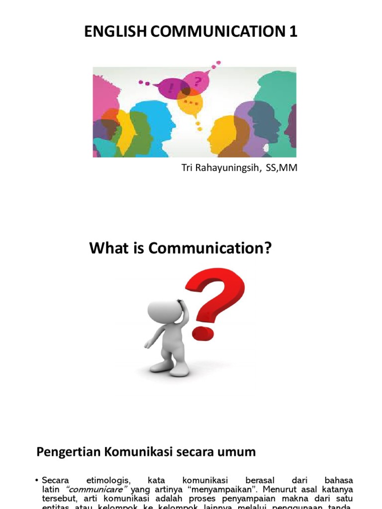 English Communication 1 | PDF
