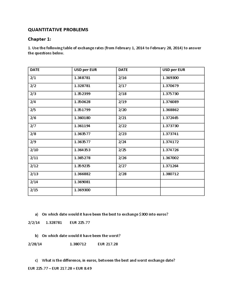 Quantitative Problems | PDF | Interest | Bonds (Finance)