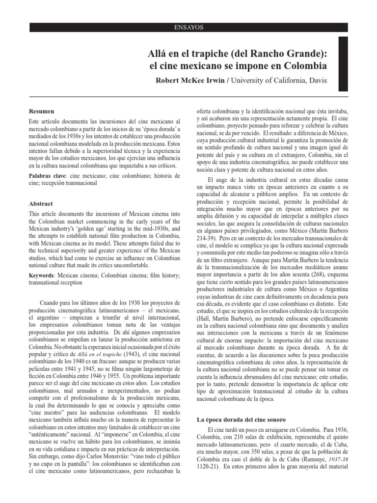 Allá en El Trapiche (Del Rancho Grande) | PDF | México | Colombia