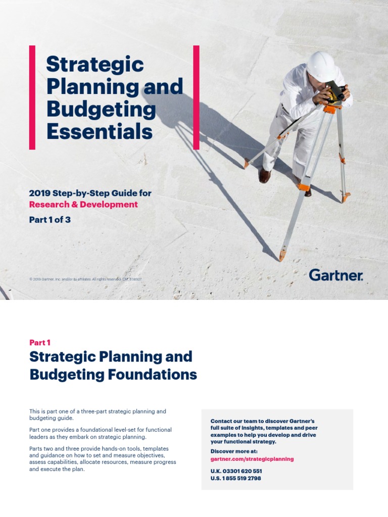 GARTNER - Strategic Planning Part 1 Research 2019 | PDF | Strategic ...