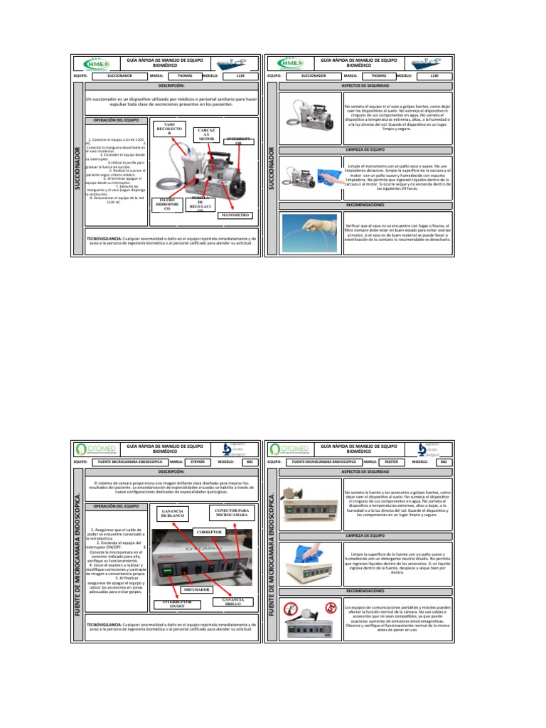 Guia Rapida de Manejo Equipo | PDF
