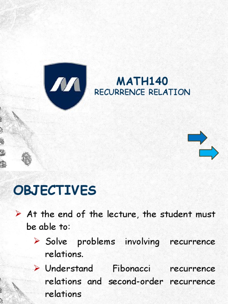 Lecture 9 RECURRENCE RELATION | Download Free PDF | Recurrence Relation ...