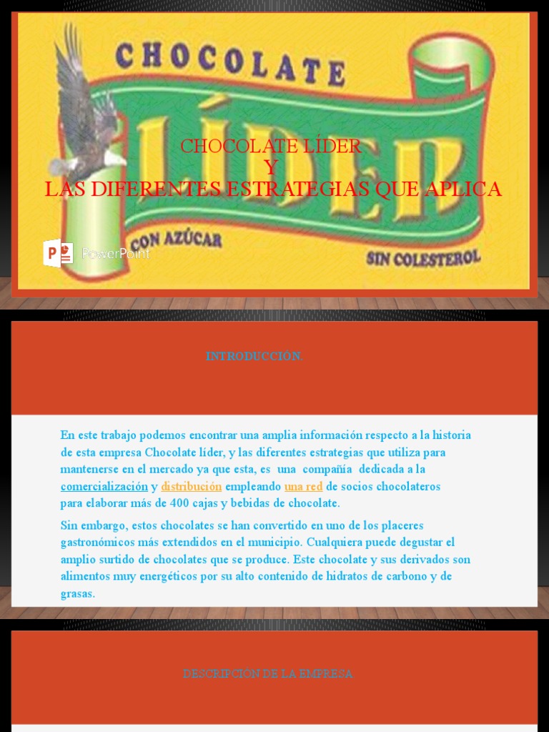 Chocolate Líder | PDF | Chocolate | Empresas