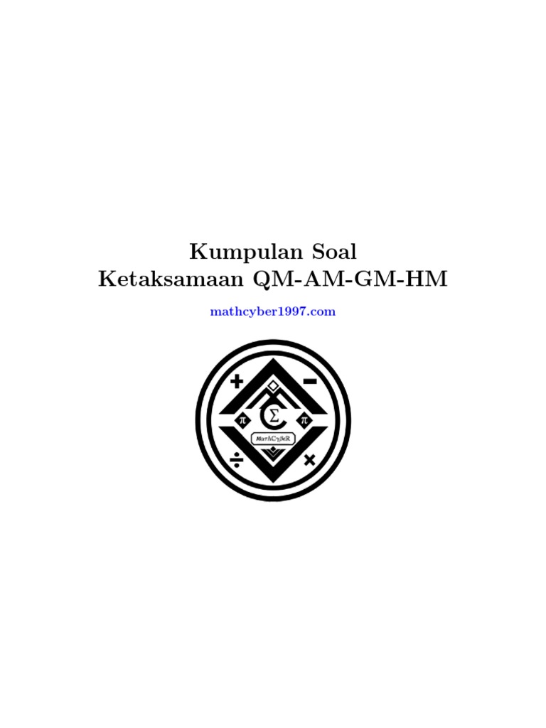 Ketaksamaan QM-AM-GM-HM | PDF