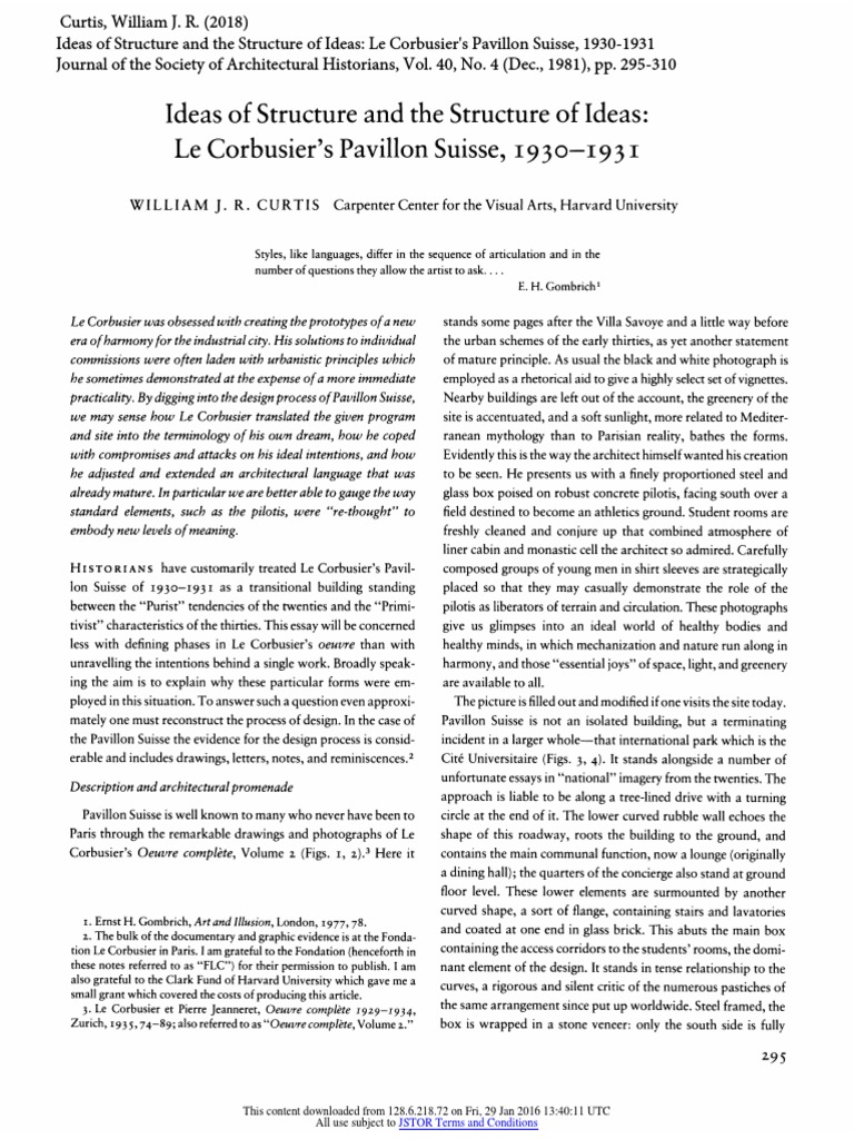 Curtis, W Ideas of Structure and The Structure of Ideas | PDF | Art