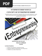 Ideal Entrepreneur Grade 6 | PDF | Entrepreneurship | Change