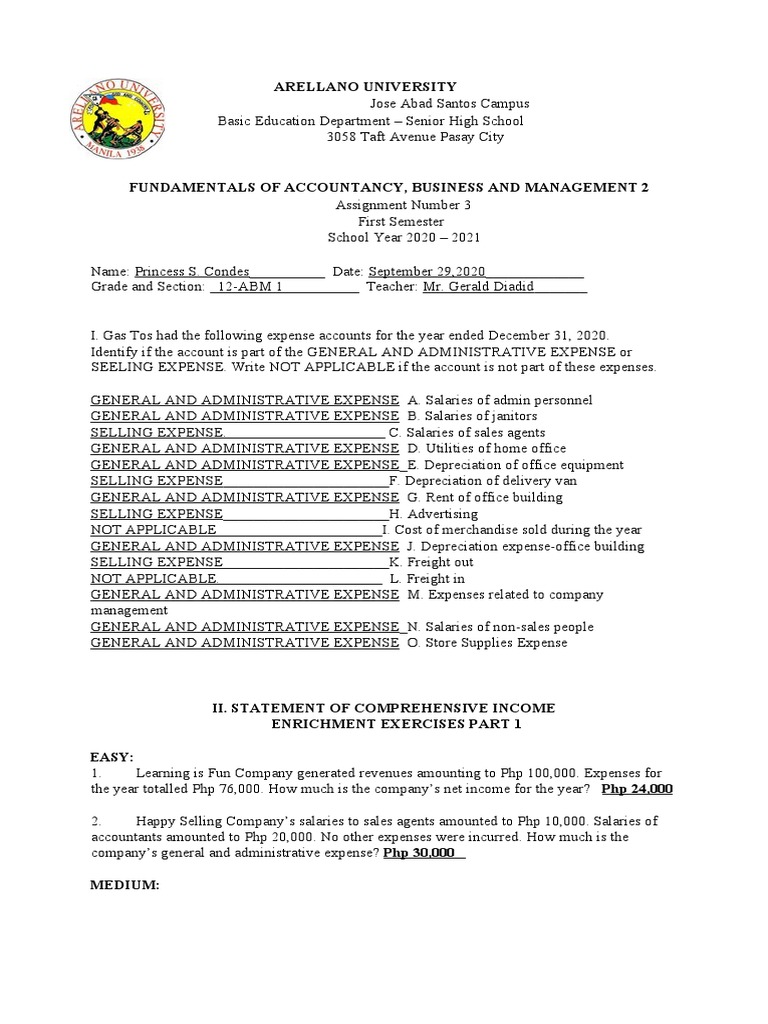 Assignment Number Three | PDF