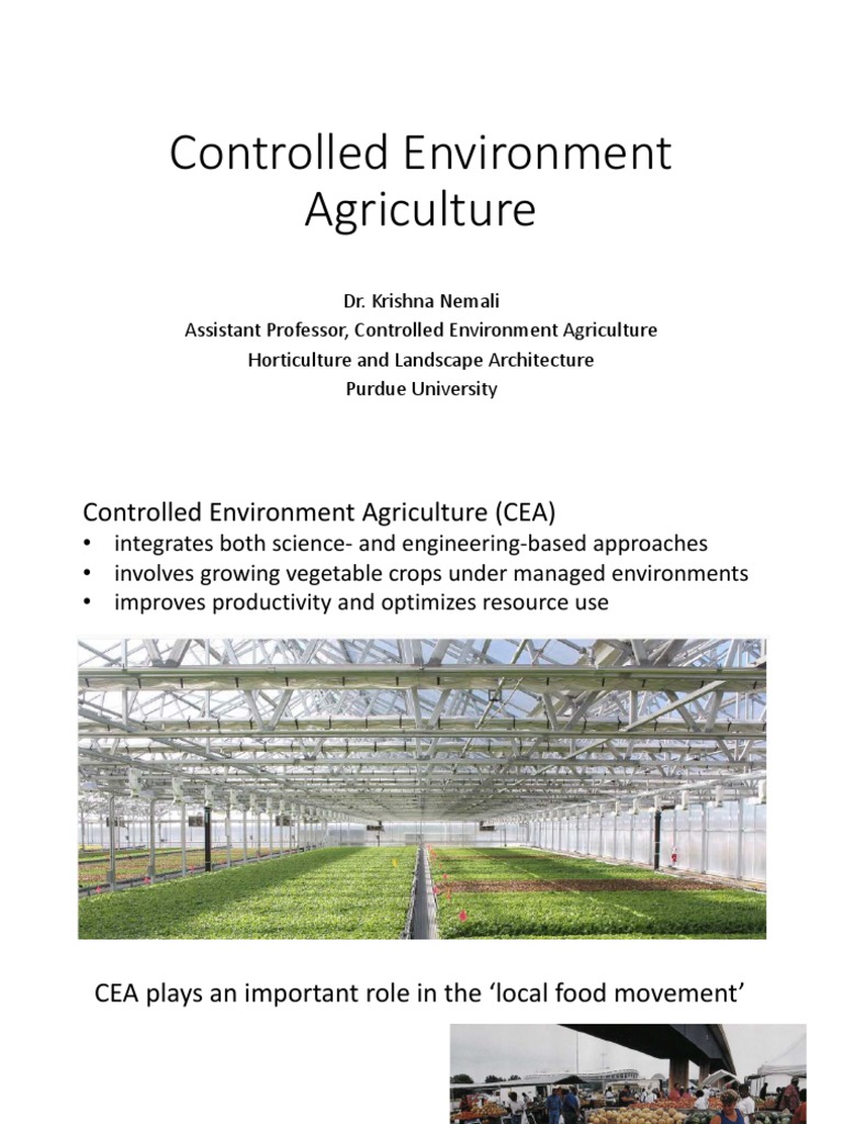 Controlled Environment Agriculture | PDF | Hydroponics | Horticulture ...