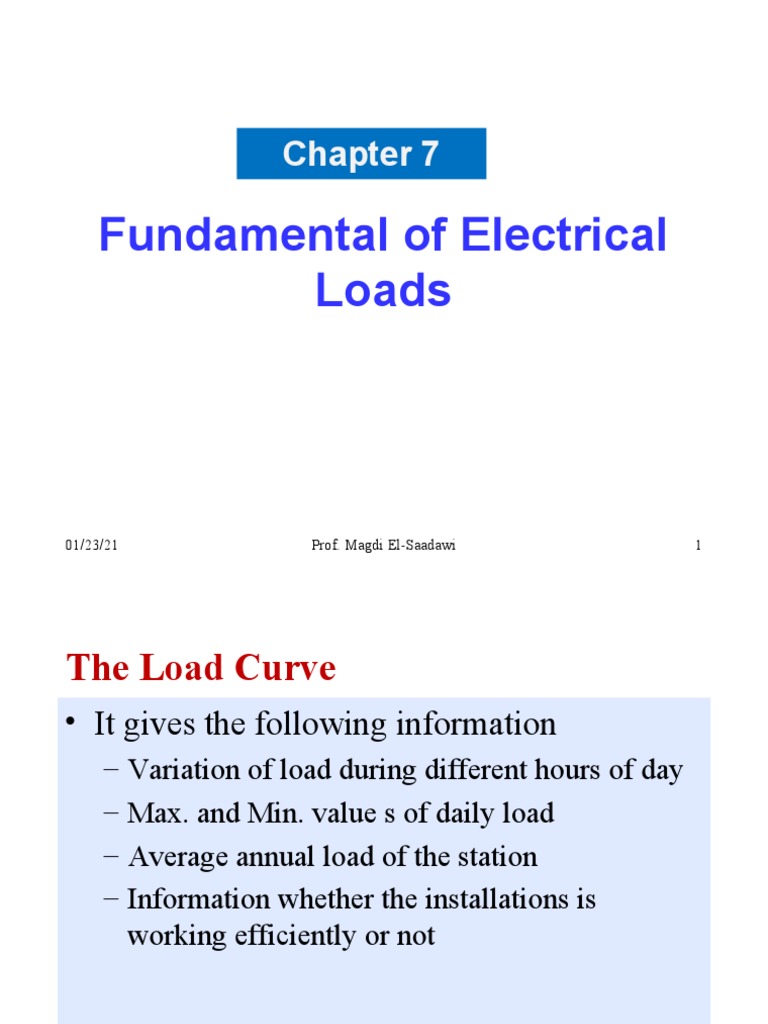 Load Curve PPT 01 | PDF | Nature | Electromagnetism