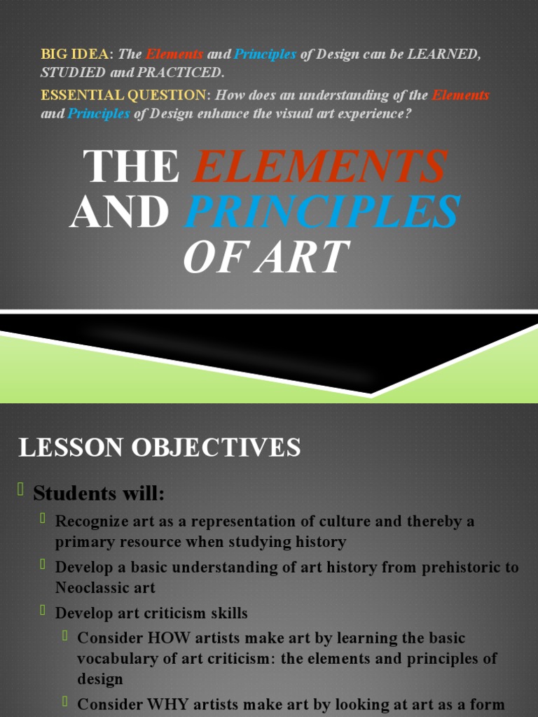 Elements and Principles of Art Explained | PDF | Composition (Visual ...