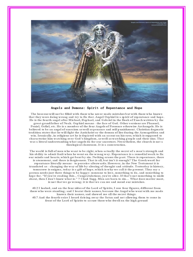 Angels and Demons: Spirit of Repentance and Hope | PDF | Repentance | Angel