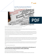 BURS Declaration Form For Transfer of Immovable Property TD01 | PDF ...