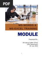 Office 2007 PPT Module 1 - Word | PDF | Microsoft Word | Microsoft Office