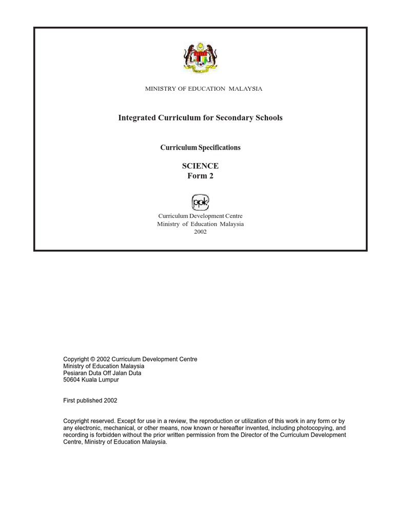 Sains Tingkatan 2 Pdf Scientific Method Science