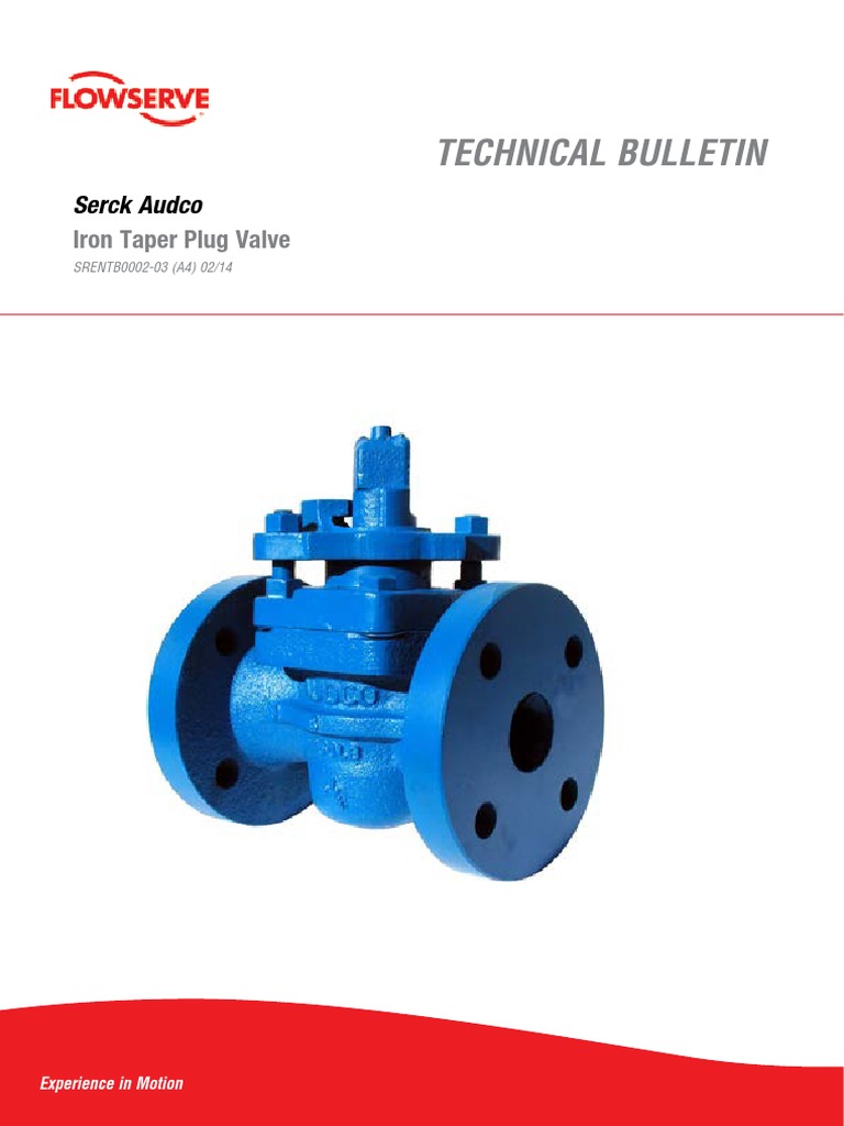Technical Bulletin Iron Taper Plug Valves | PDF | Valve | Screw