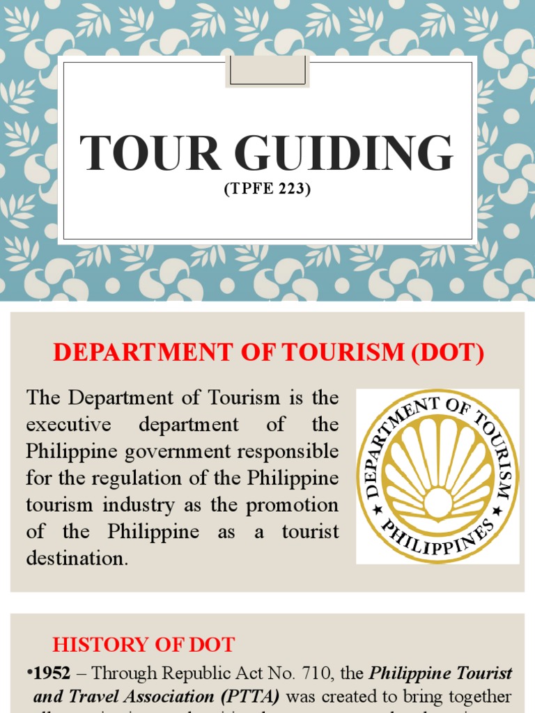 Tour Guiding | PDF | Tourism | Philippines
