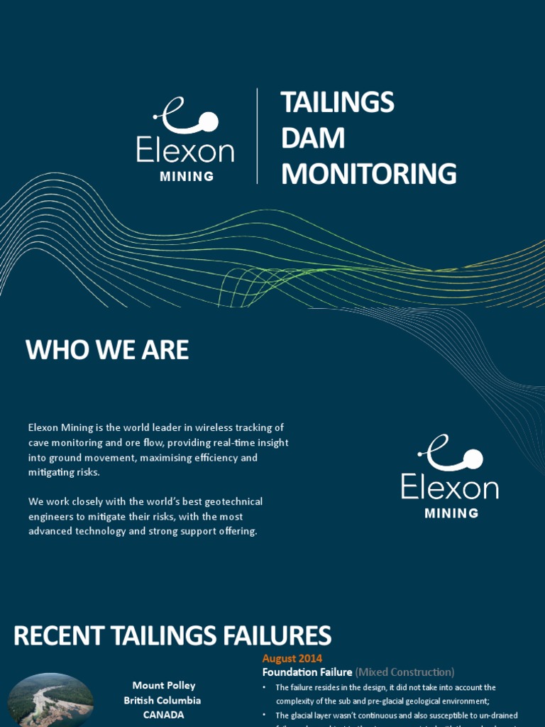 H7GbjVKSTKQ9CCha8gOQ - Elexon Mining - Tailings Dam Monitoring | PDF ...