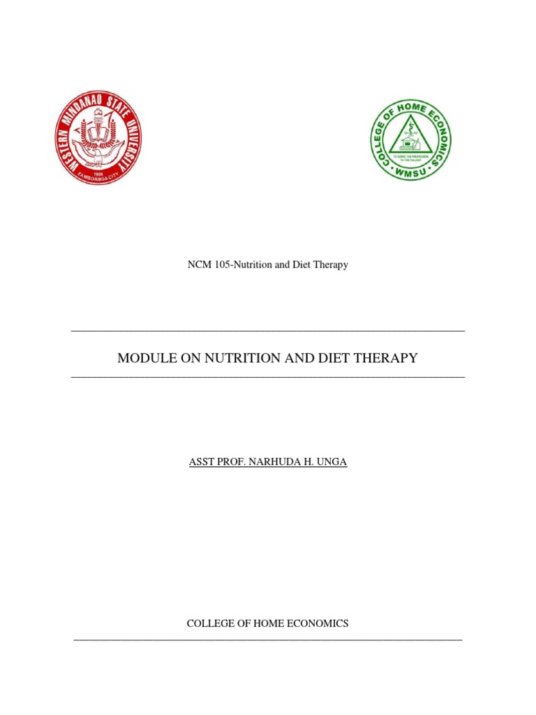 Module On Nutrition and Diet Therapy | PDF | Nutrients | Fat