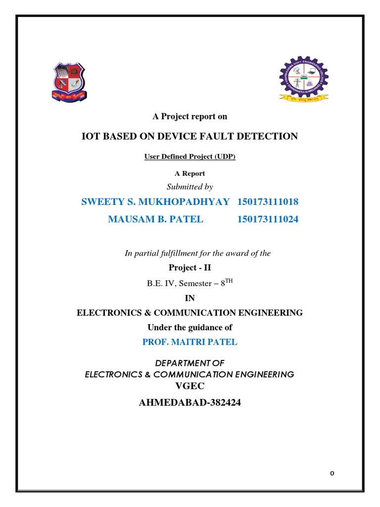 IoT Device Fault Detection Project Report | PDF | Internet Of Things ...