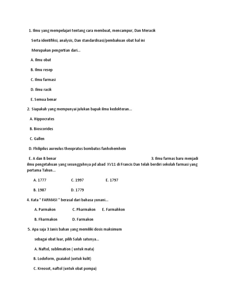 Soal Dan Jawaban DDK | PDF