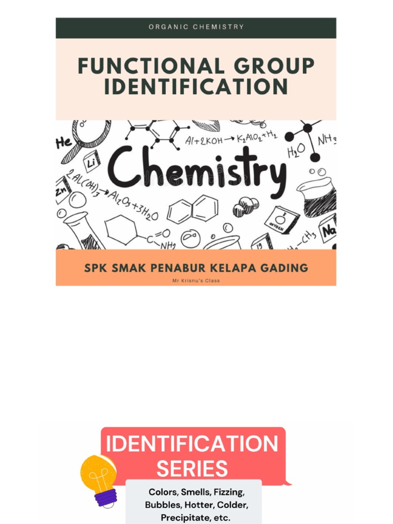 Functional Group Identification Using Chemical Reagents | PDF ...