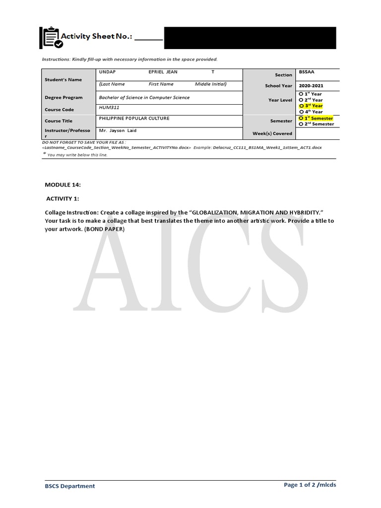 Undap Finals Module14 | PDF