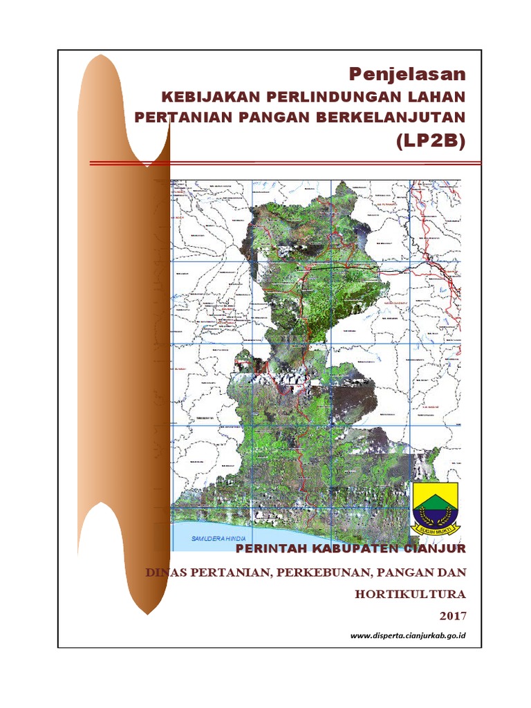 Cover Kebijakan Perlindungan Lahan Pertanian Pangan Berkelanjutan (LP2B) | PDF | Sains & Matematika