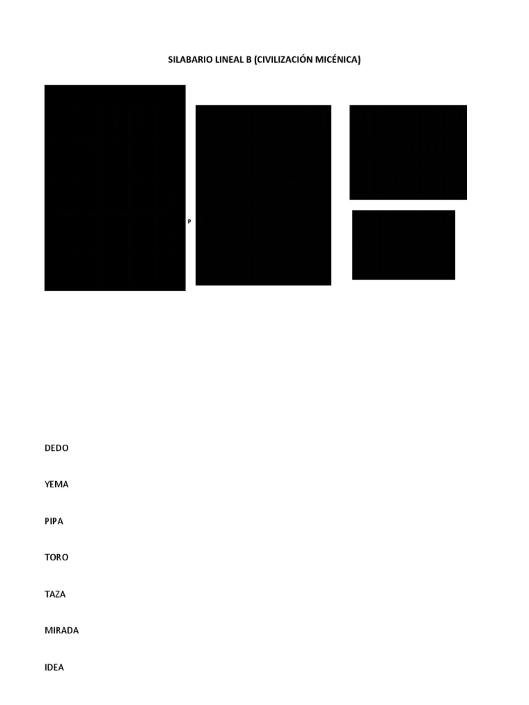Silabario Lineal B | PDF