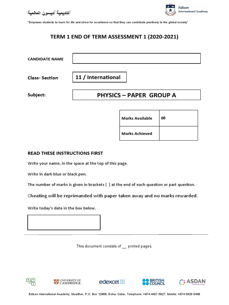 End of - Term Assessment 11 International A | PDF | Logic Gate ...
