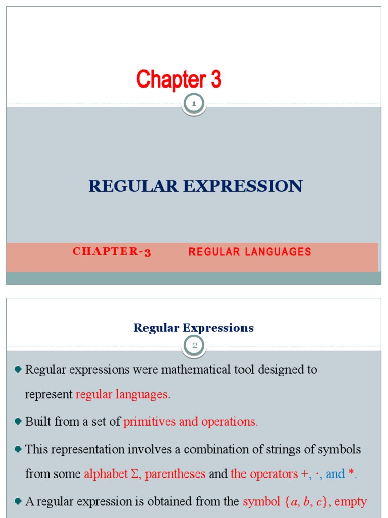 Regular Expressions & Automata | PDF | Theory Of Computation | Theoretical Computer Science