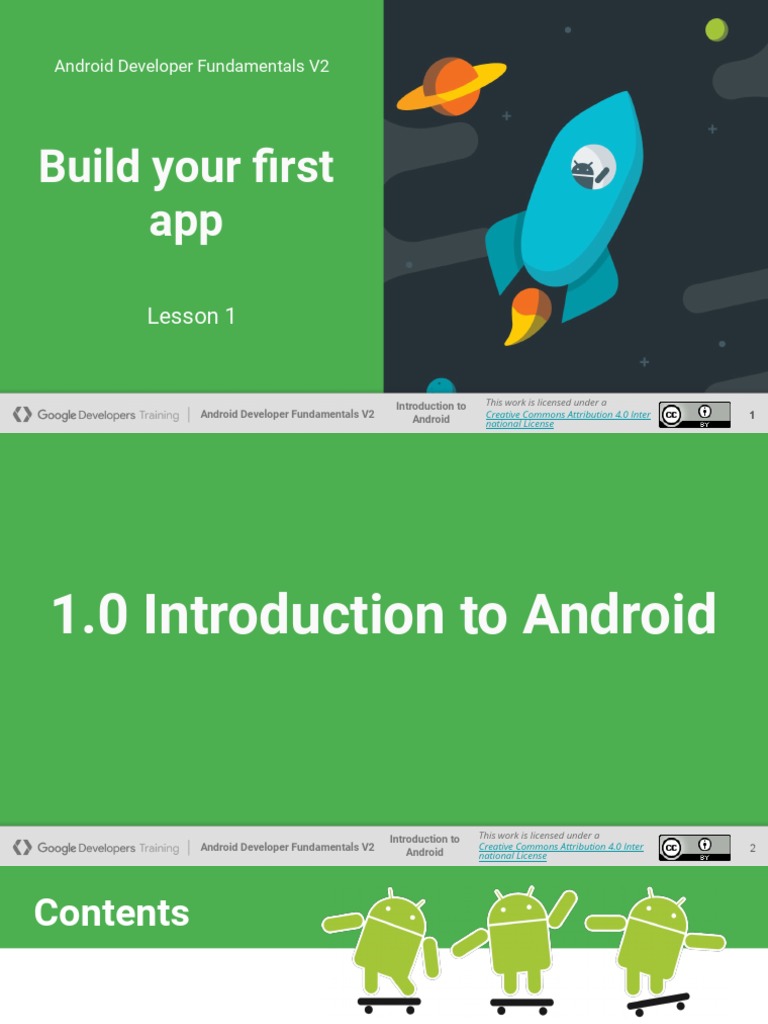 01 0 Introduction To Android Pdf Android Operating System Mobile App