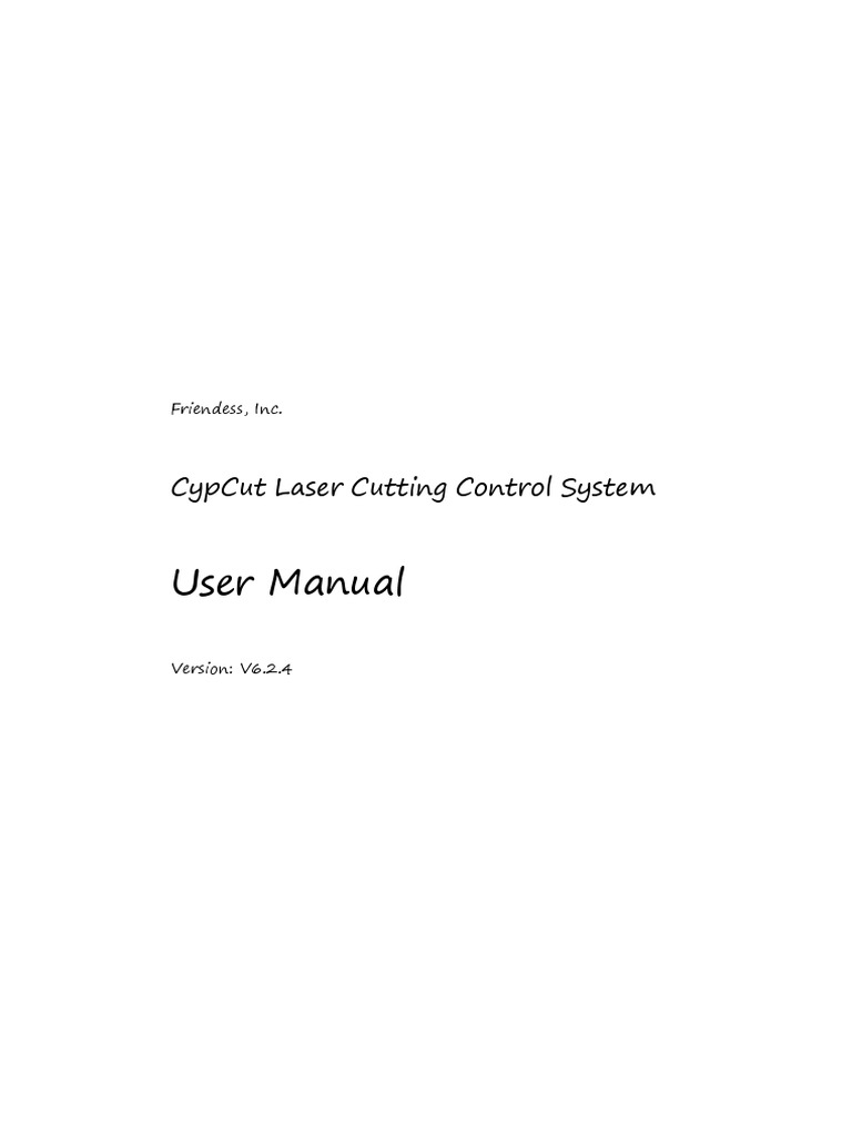 Cypcut Laser Controller User Manual | PDF | Button (Computing) | Menu (Computing)