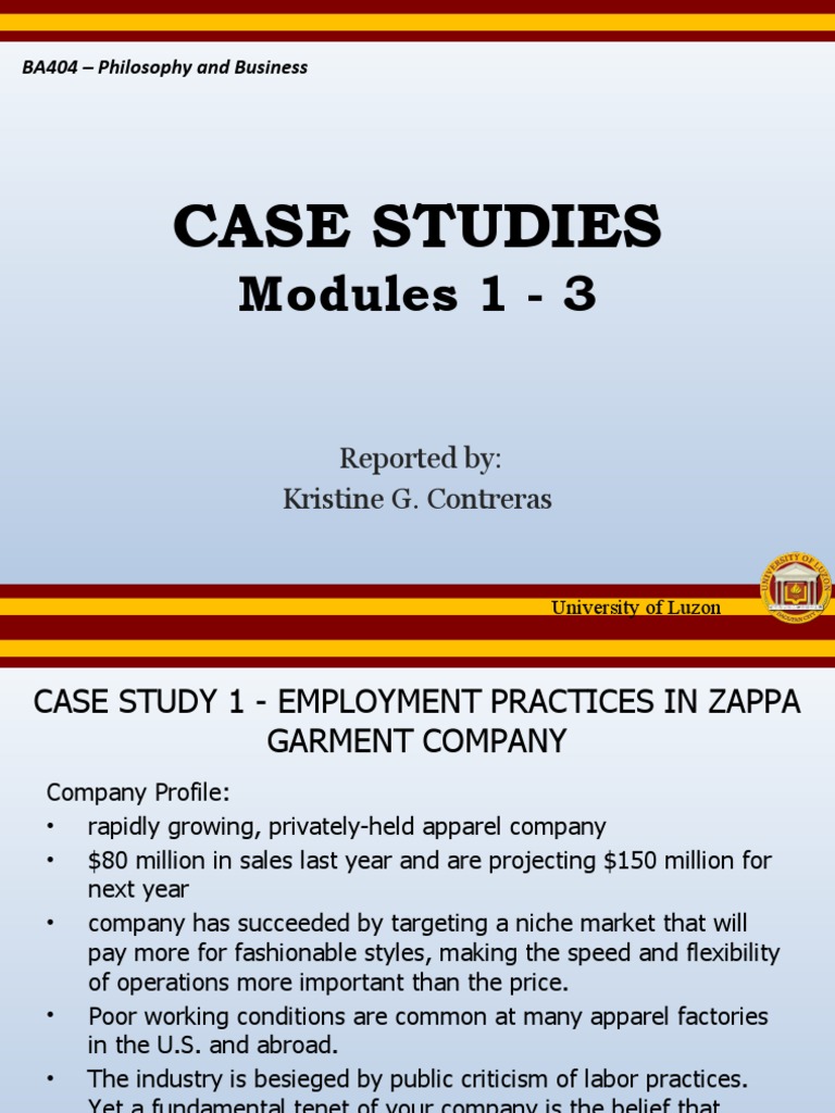 Case Studies Module 1-3 | PDF | Layoff | Labour Economics