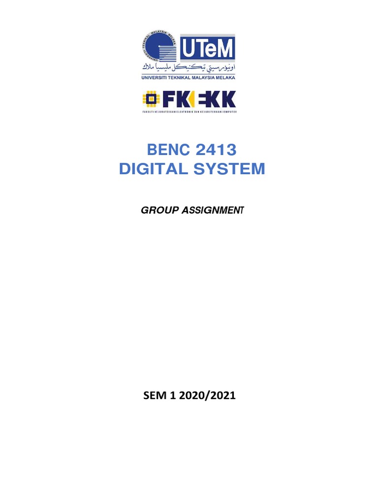 Assignment BENC 2413 SEM1 - 2020 - 2021 | PDF | Traffic Light | Computer Engineering