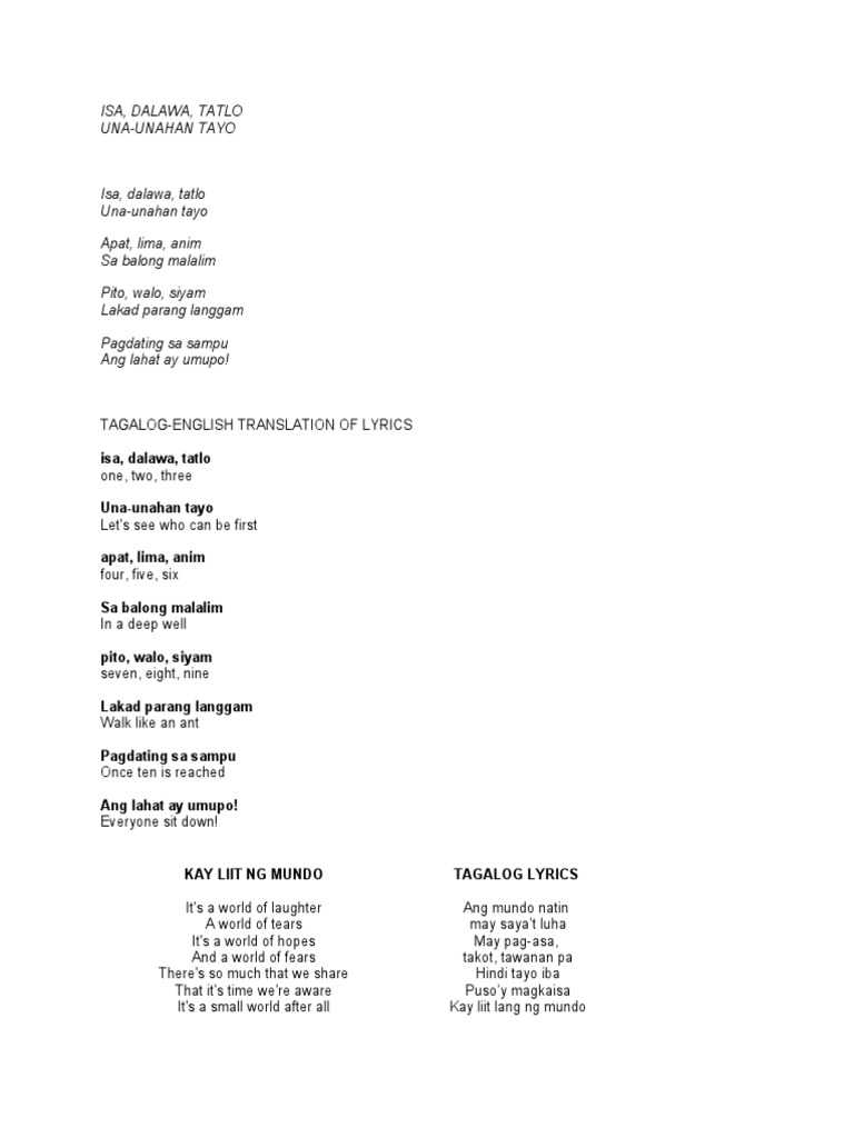 Awiting Pilipino | PDF
