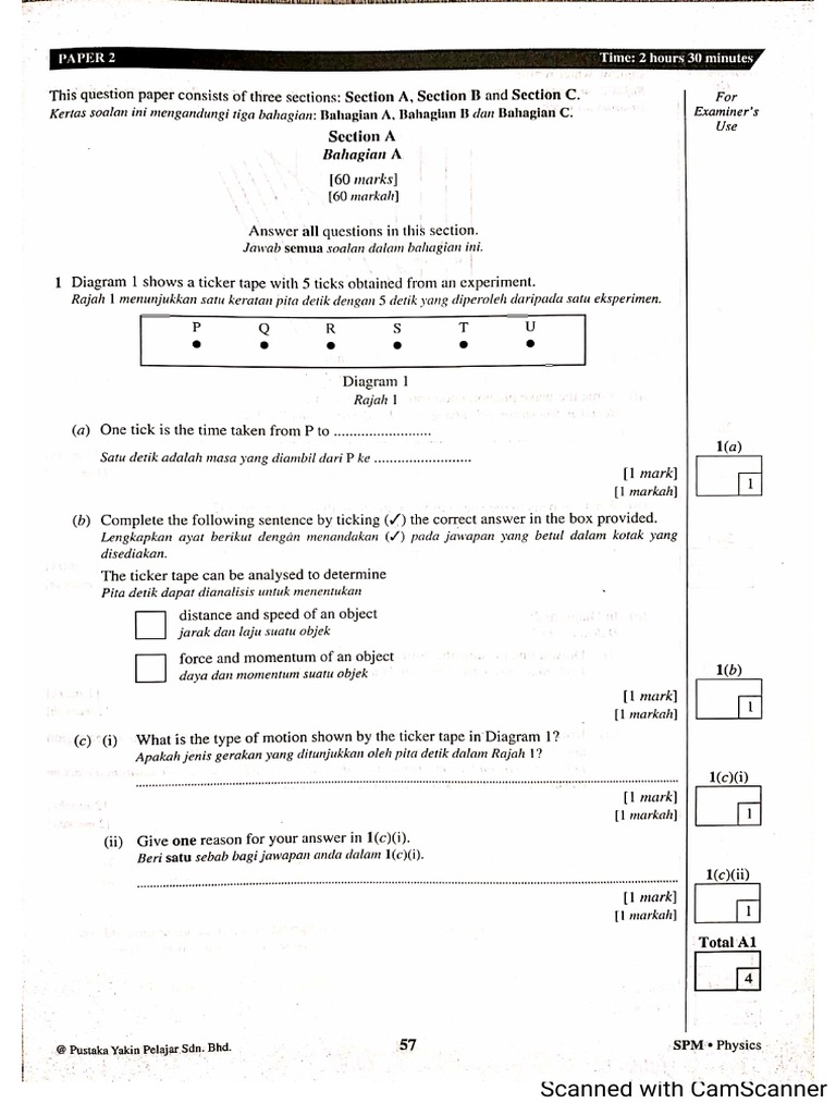 SPM Physics 2016 P2 | PDF